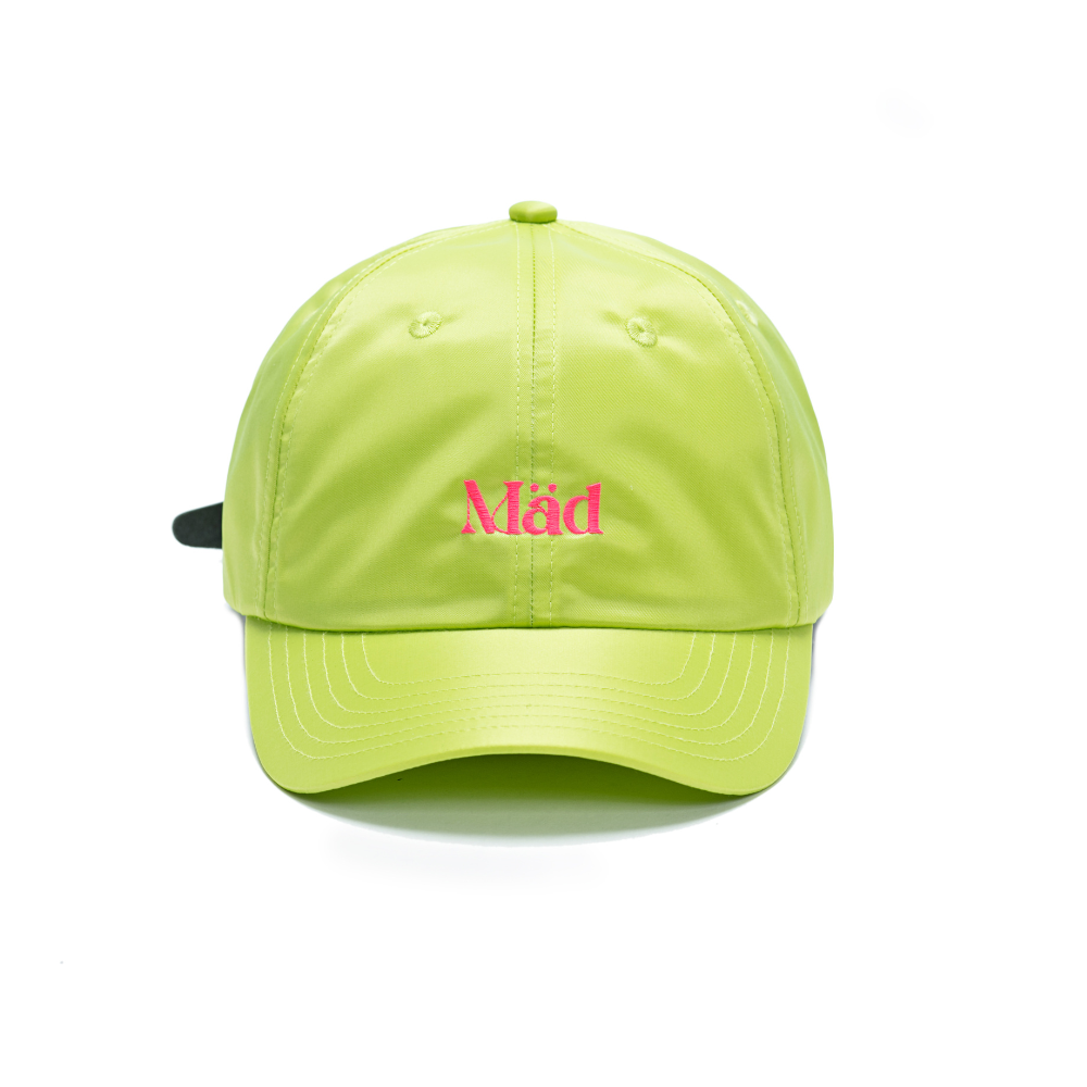 mini logo」Satin Baseball Cap – the MAD HATcher